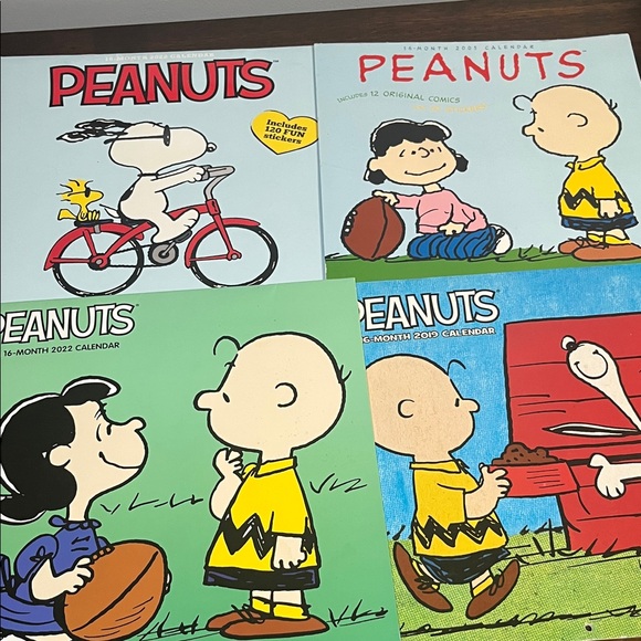 Peanuts | Other | Peanuts Comic Calendars Set Of 4 Snoopy Peanuts ...
